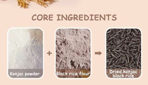 Dried Shirataki Black Rice, Dried Konjac Black Rice Bulk - Sichuan ...